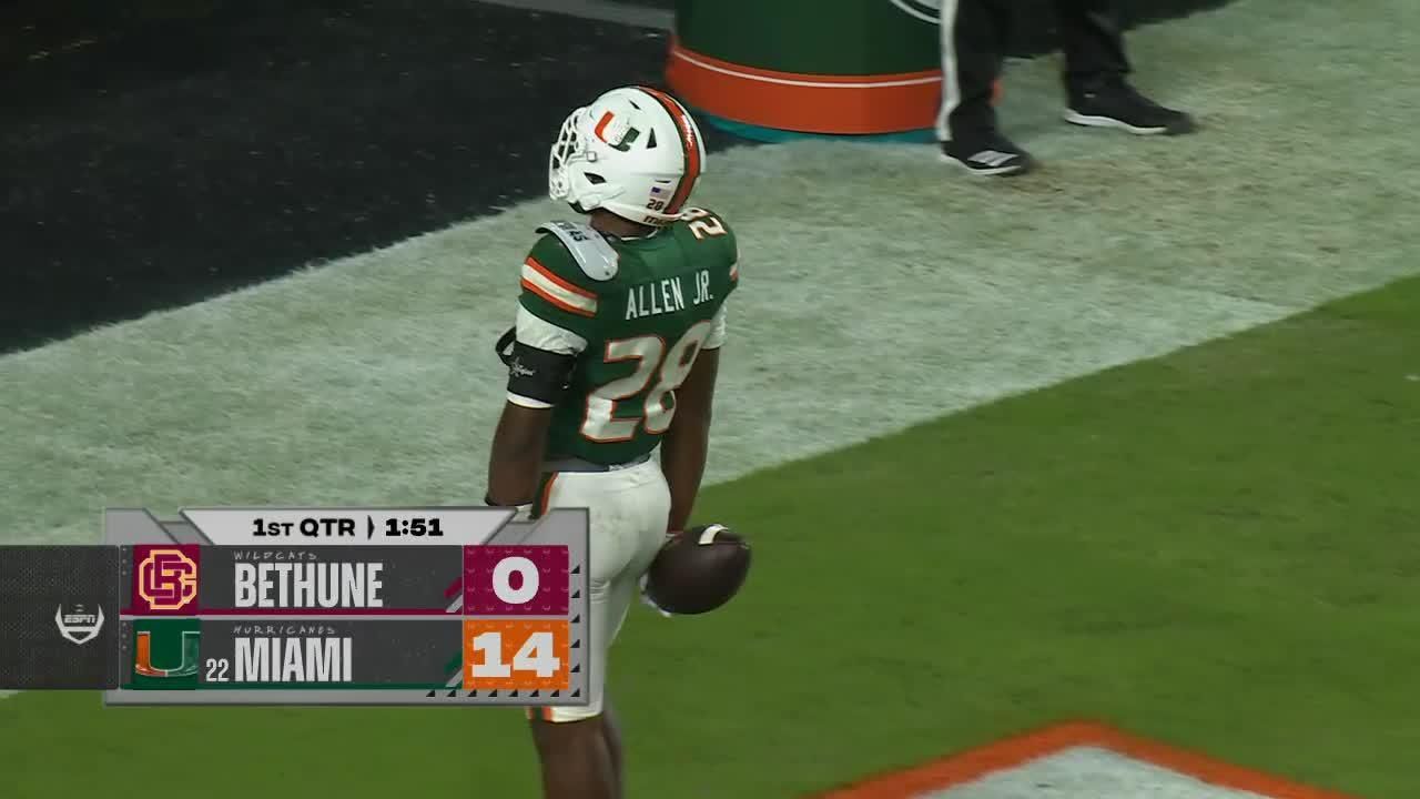 Ajay Allen runs for 8-yard TD - ESPN Video