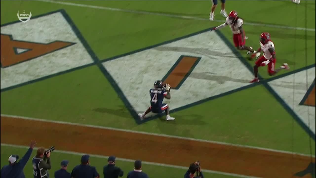 Anthony Colandrea makes an athletic throw for a Virginia TD - ESPN Video