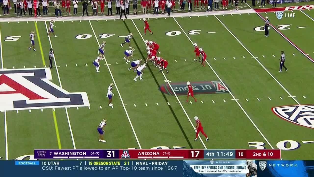 Vincent Nunley picks off Arizona - ESPN Video