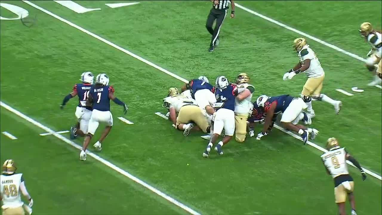 Trey Moore scoops up the fumble for timely turnover - ESPN Video