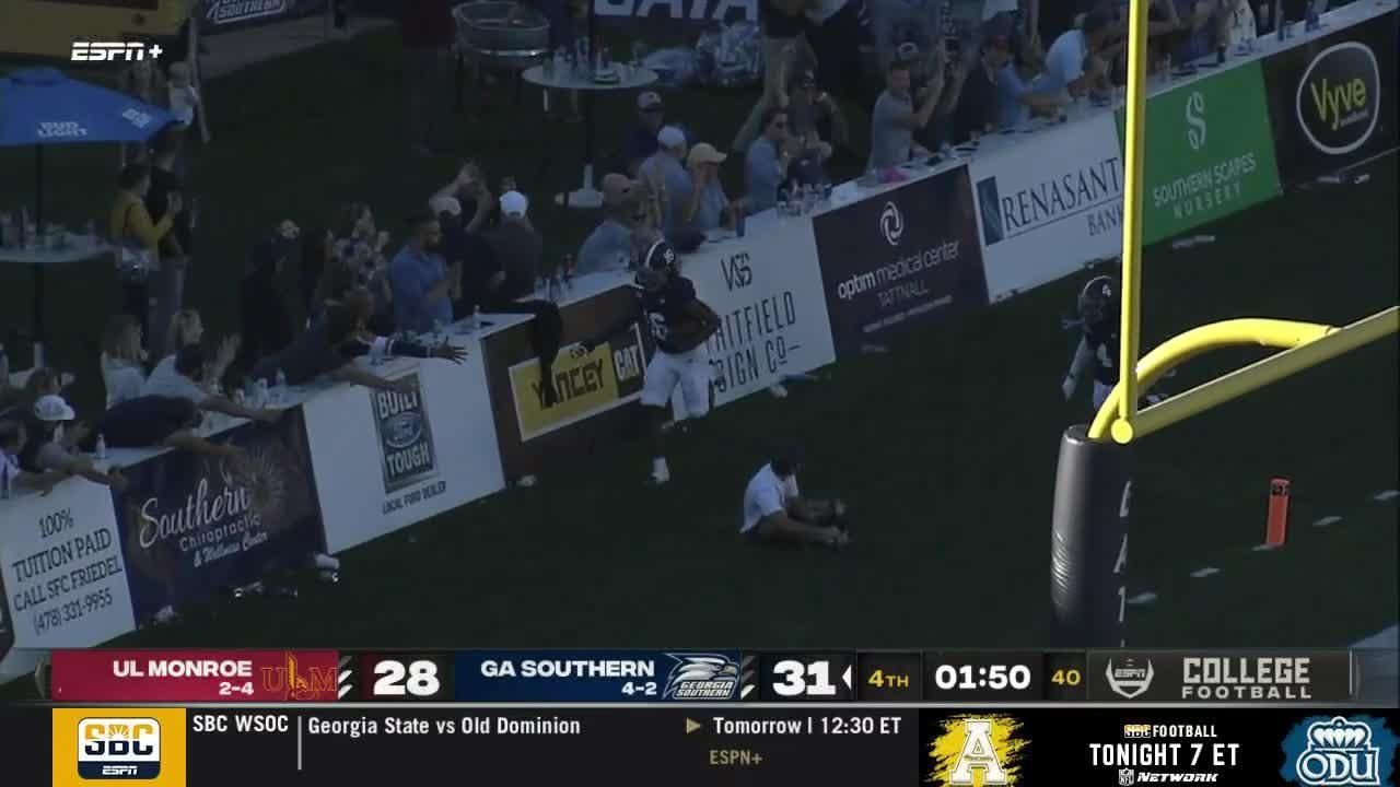 Ul Monroe Warhawks Vs Georgia Southern Eagles Full Highlights Espn