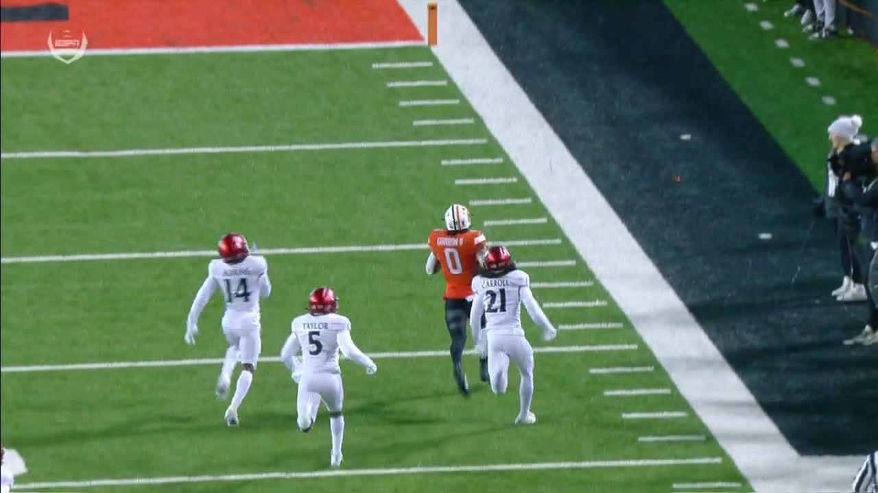 Touchdown! Ollie Gordon scores vs. Cincinnati - ESPN Video
