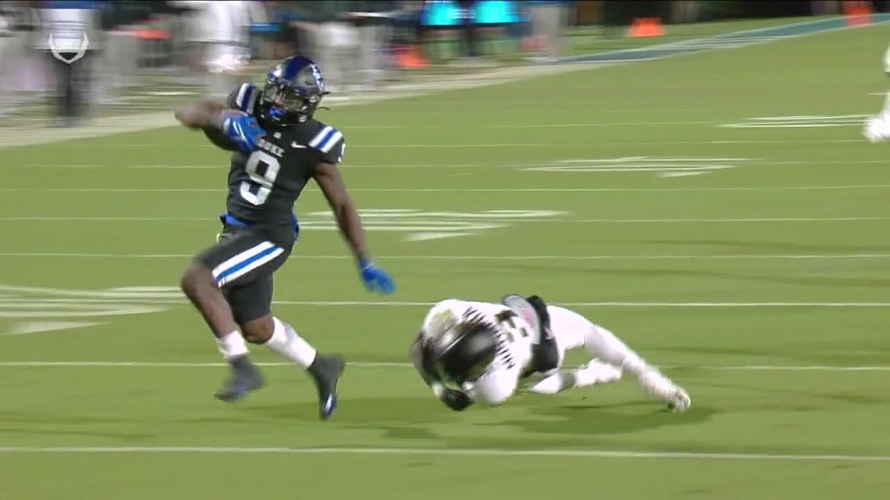 Jaquez Moore rushes 32 yards for a Duke touchdown - ESPN Video