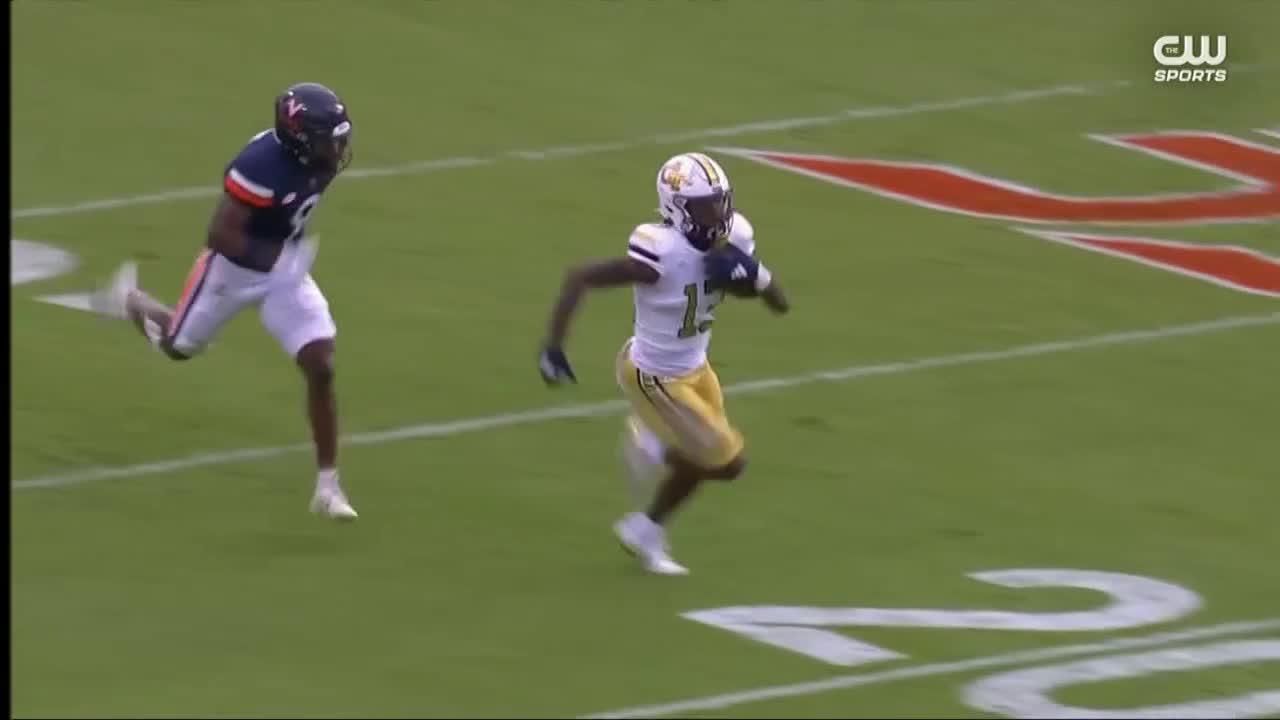 Haynes King goes long to Eric Singleton for a Georgia Tech TD - ESPN Video