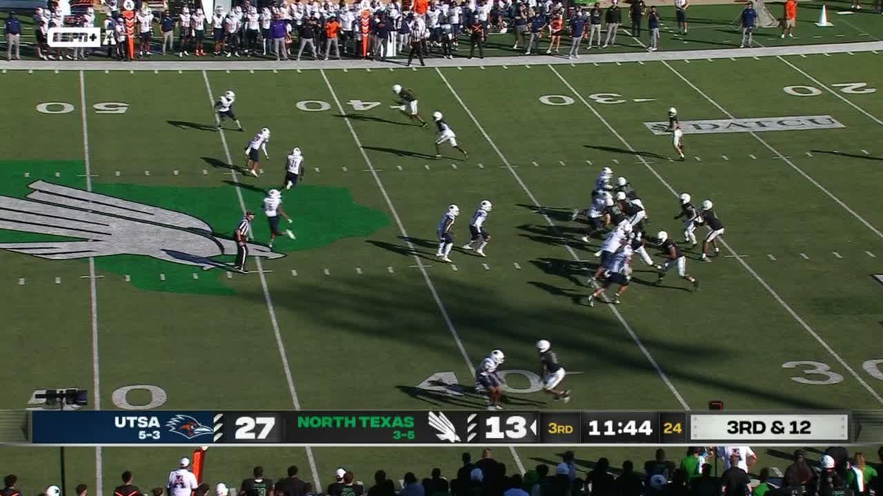 Rashad Wisdom makes timely sack vs. UTSA - ESPN Video