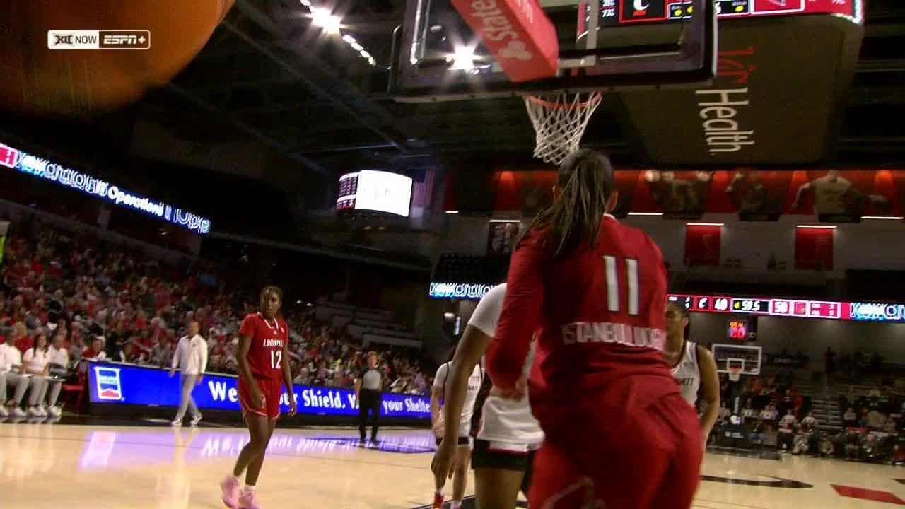 Destiny Thomas rises to block the shot - ESPN Video
