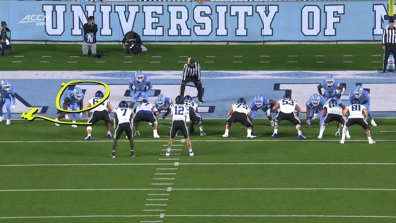 Touchdown! Grayson Loftis scores vs. North Carolina - ESPN Video