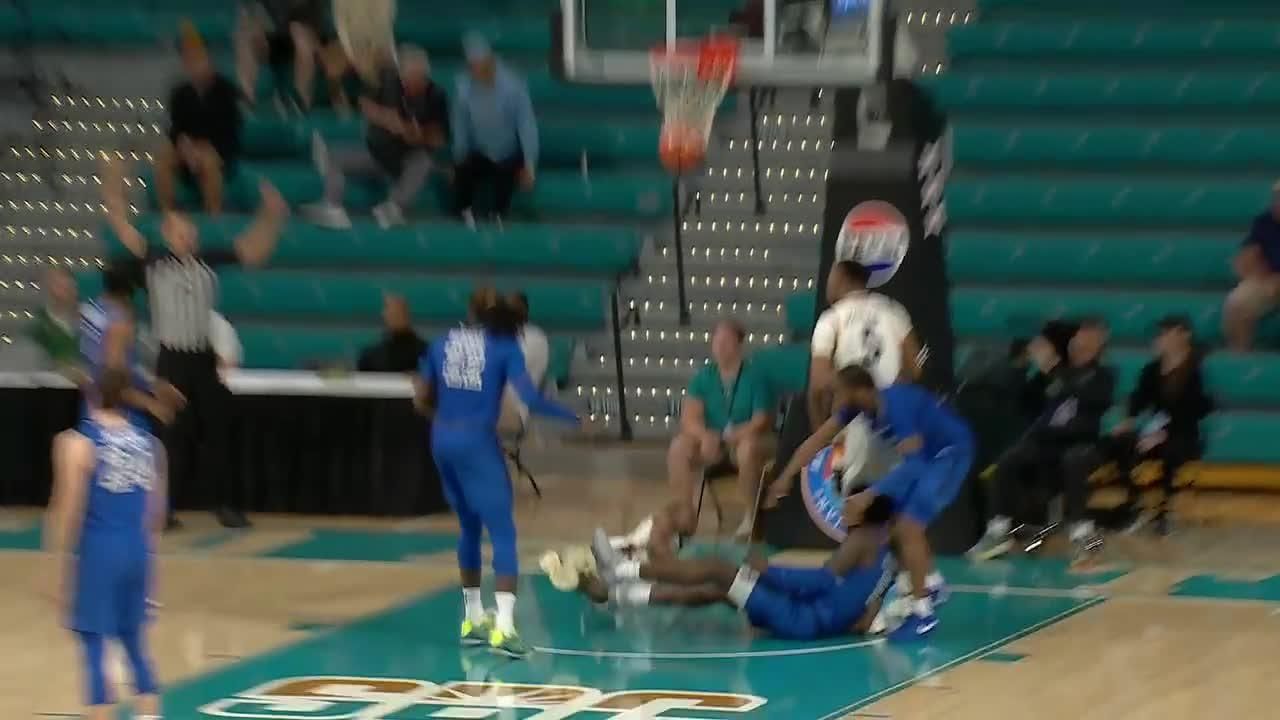 Caden Powell somehow gets the and-1 to fall - ESPN Video