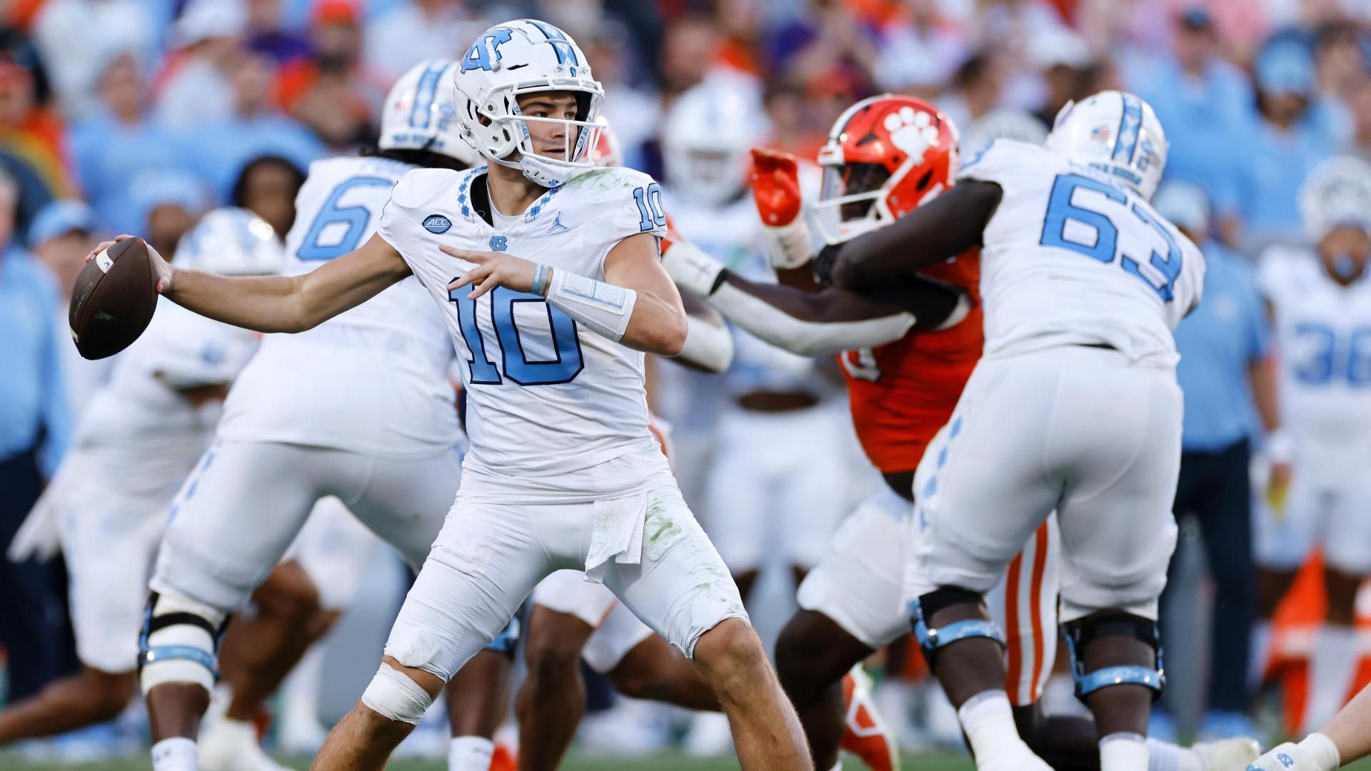 Drake Maye drops a dime to J.J. Jones for a TD - ESPN Video
