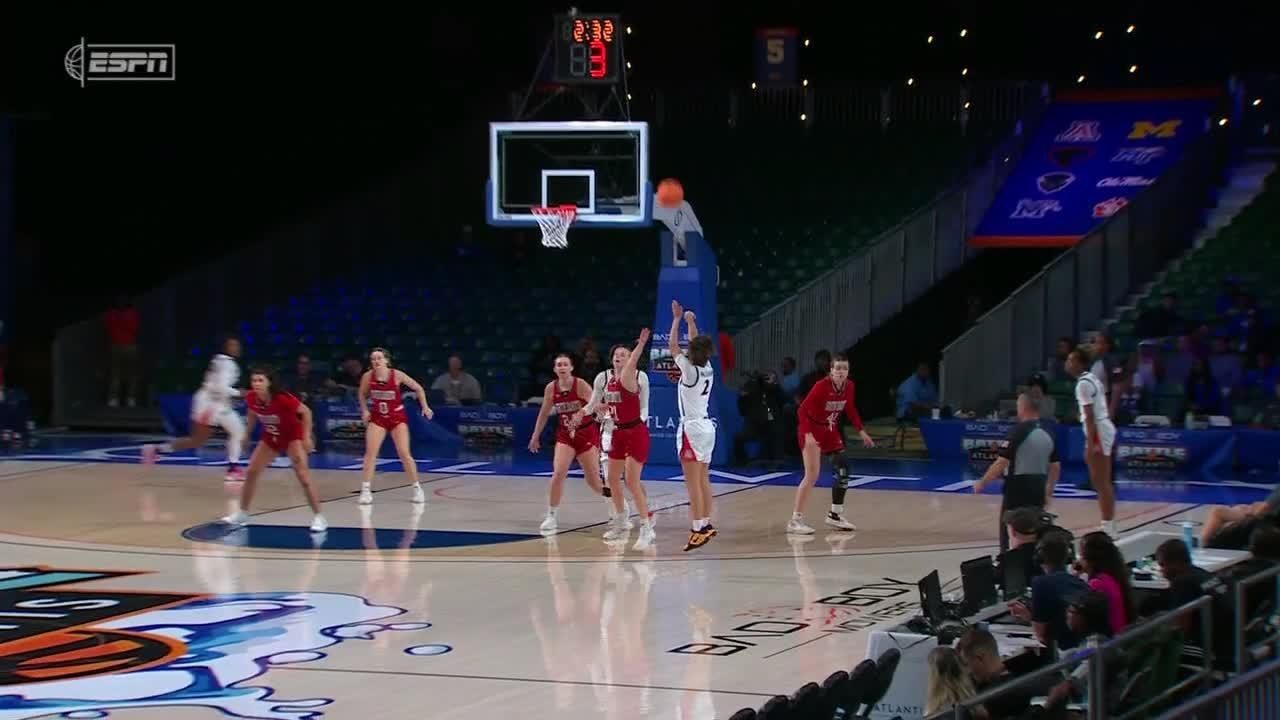 Jada Williams hits the trey off the backboard for Arizona - ESPN Video