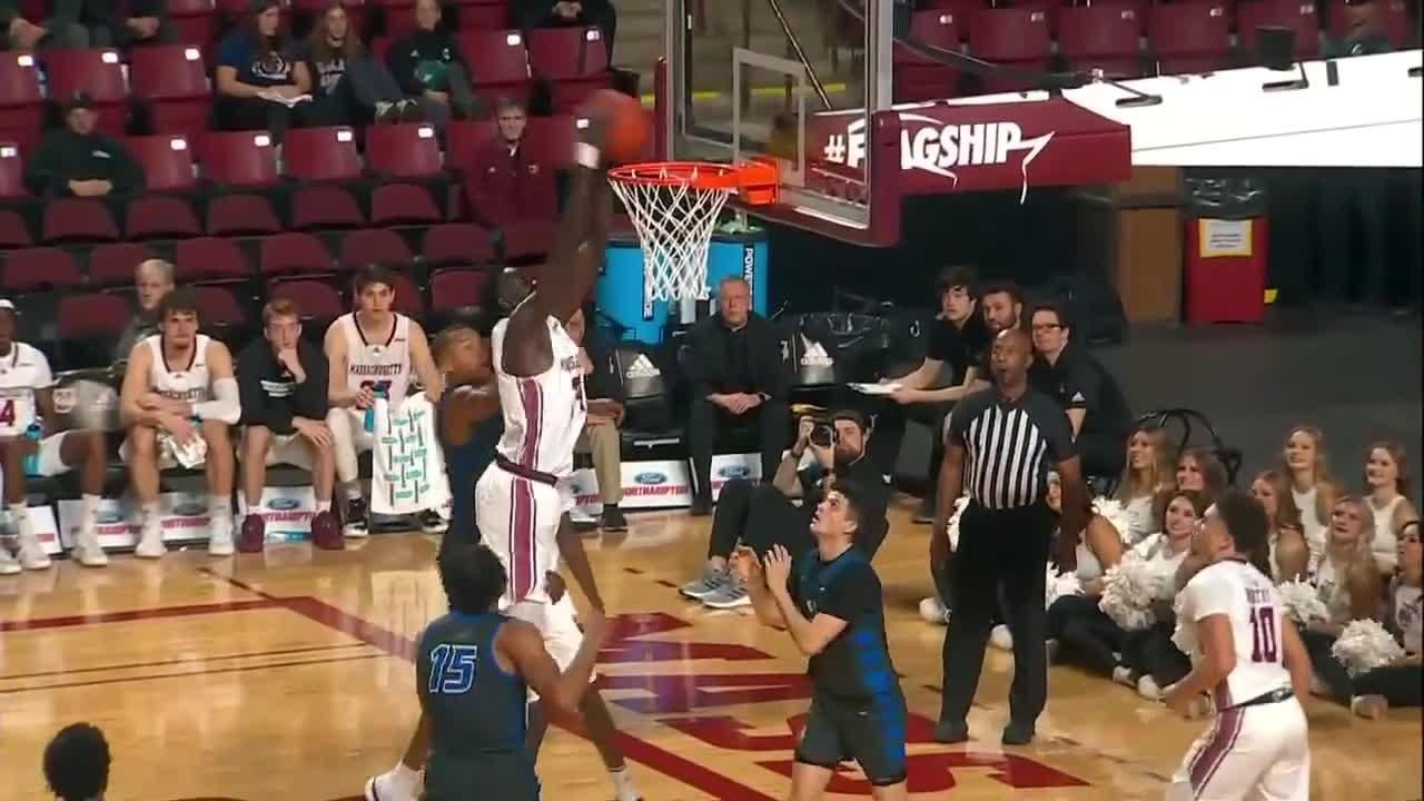 Mathok Majok rocks the rim with powerful dunk - ESPN Video