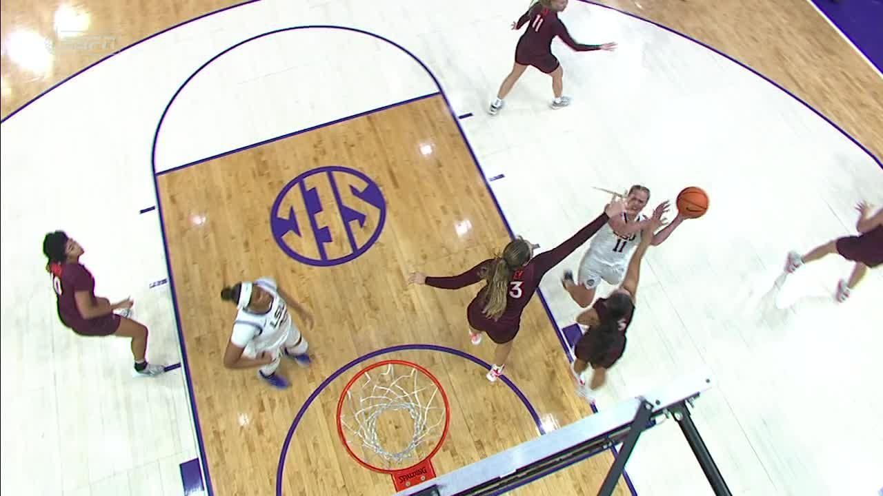 LSU's Hailey Van Lith races in for layup - ESPN Video
