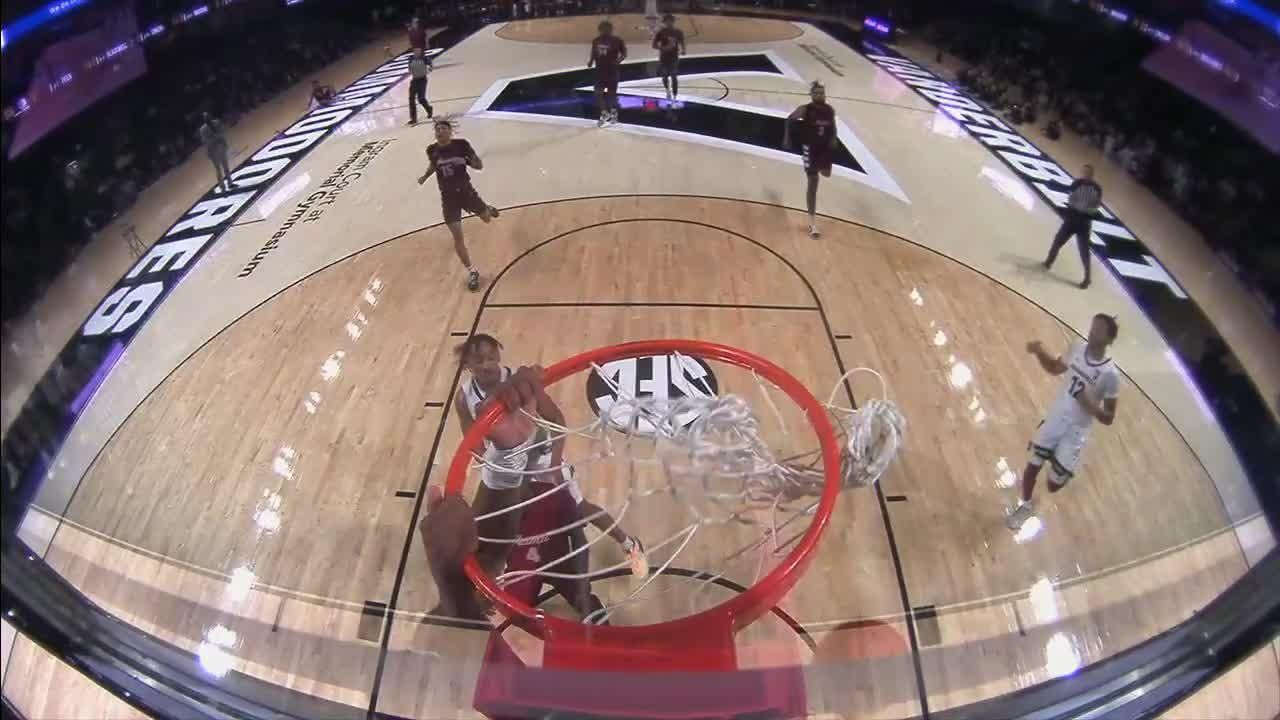 Ezra Manjon elevates for slam vs. Alabama A&M Bulldogs - ESPN Video