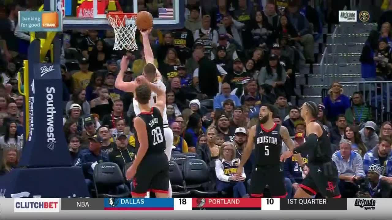 Nikola Jokic gets the and-1 to fall - ESPN Video