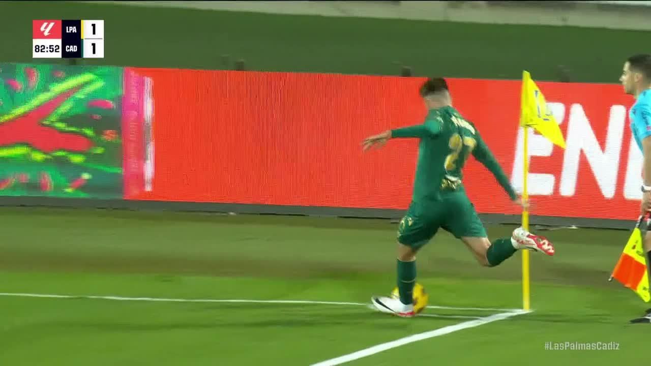 Chris Ramos Goal 83' Las Palmas - Cadiz - ESPN Video