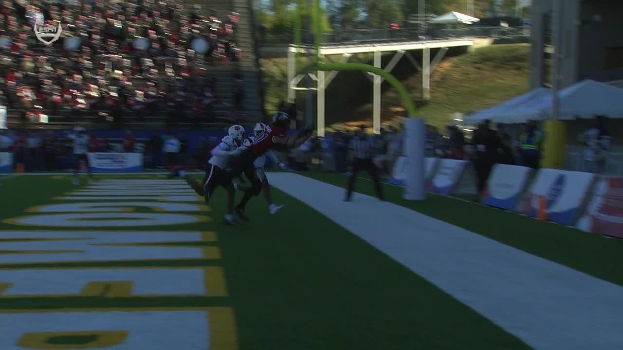 Grayson Barnes makes sensational catch in back of end zone - ESPN Video
