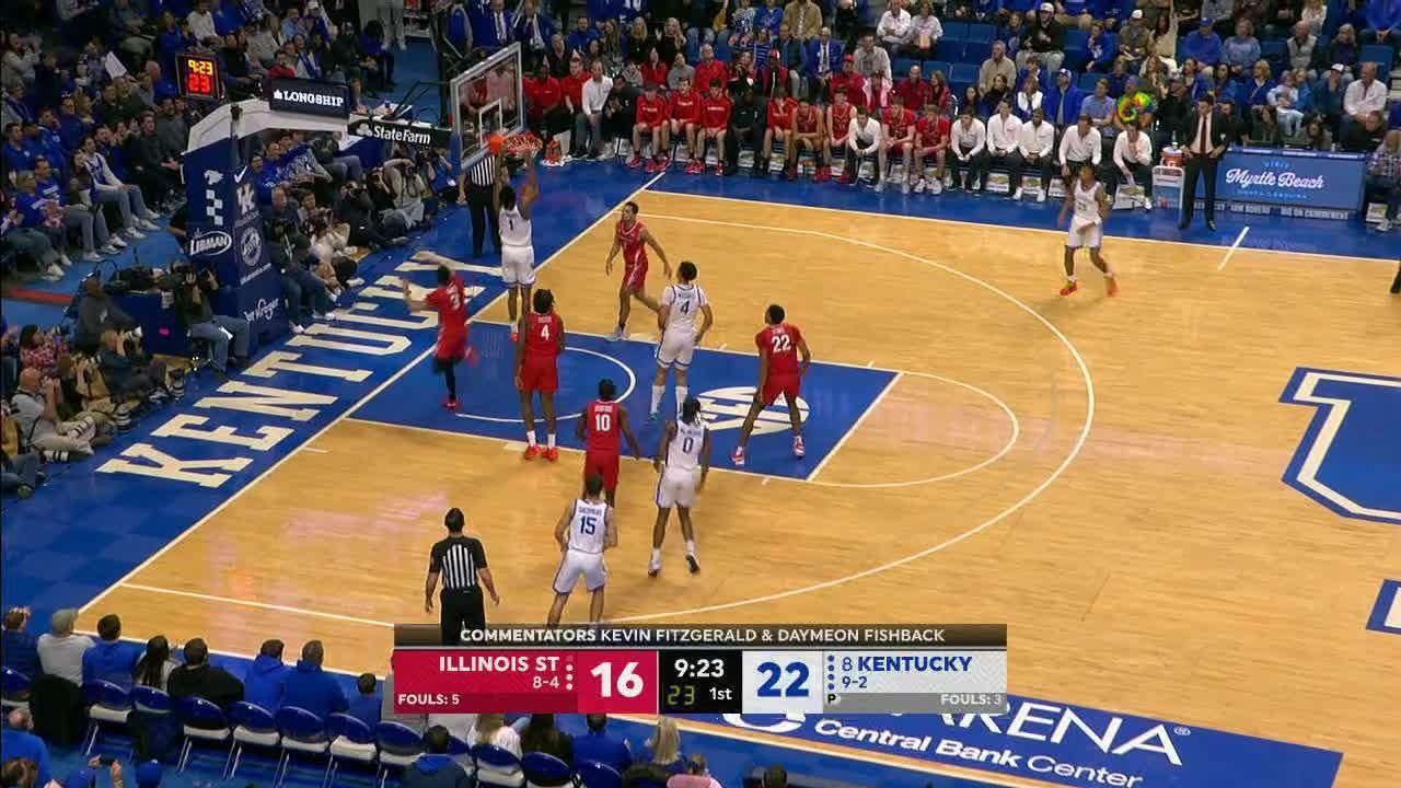 Justin Edwards buries the slam for Kentucky - ESPN Video