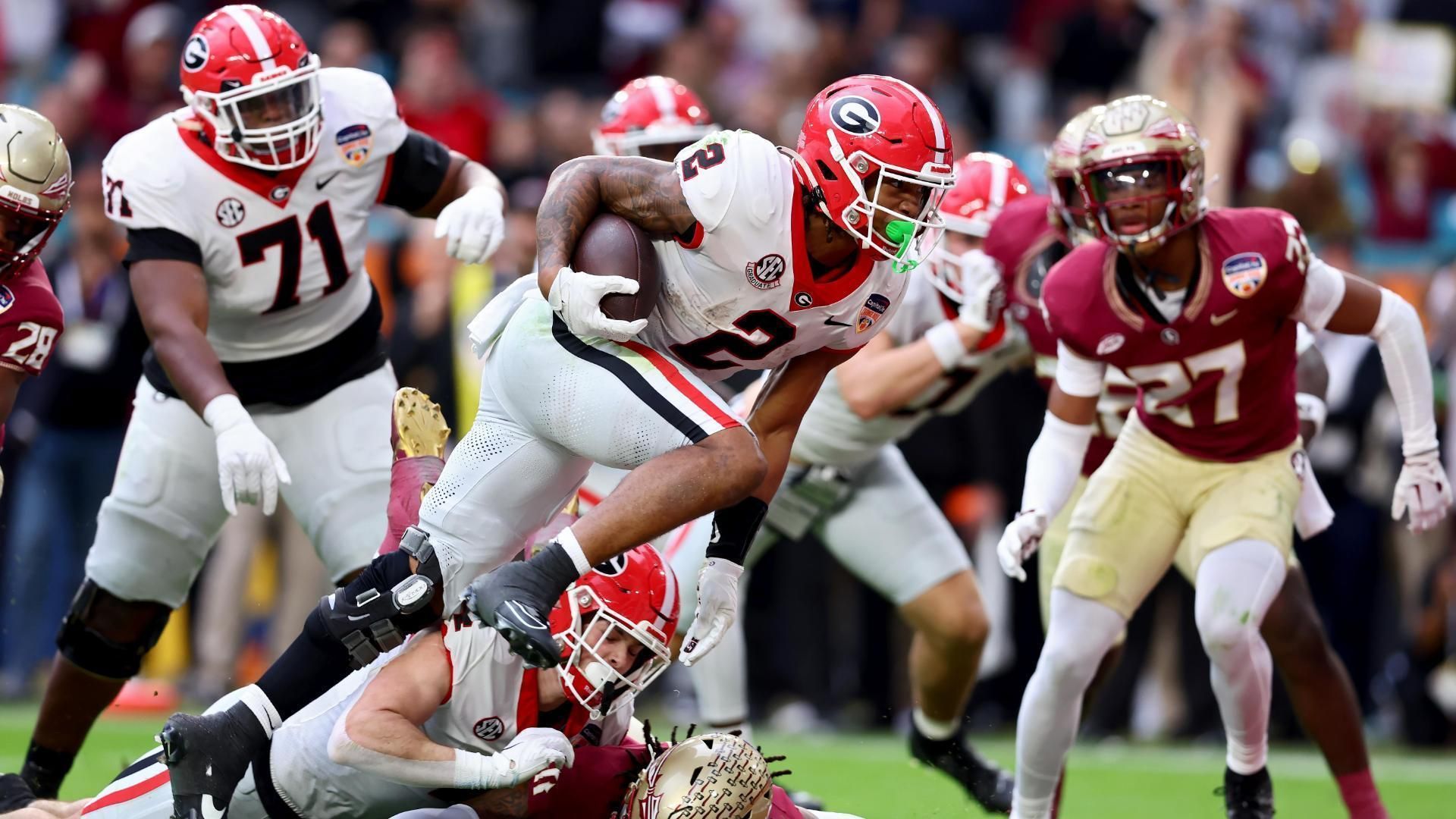 Kendall Milton punches in 2nd rushing score for Georgia - ESPN Video