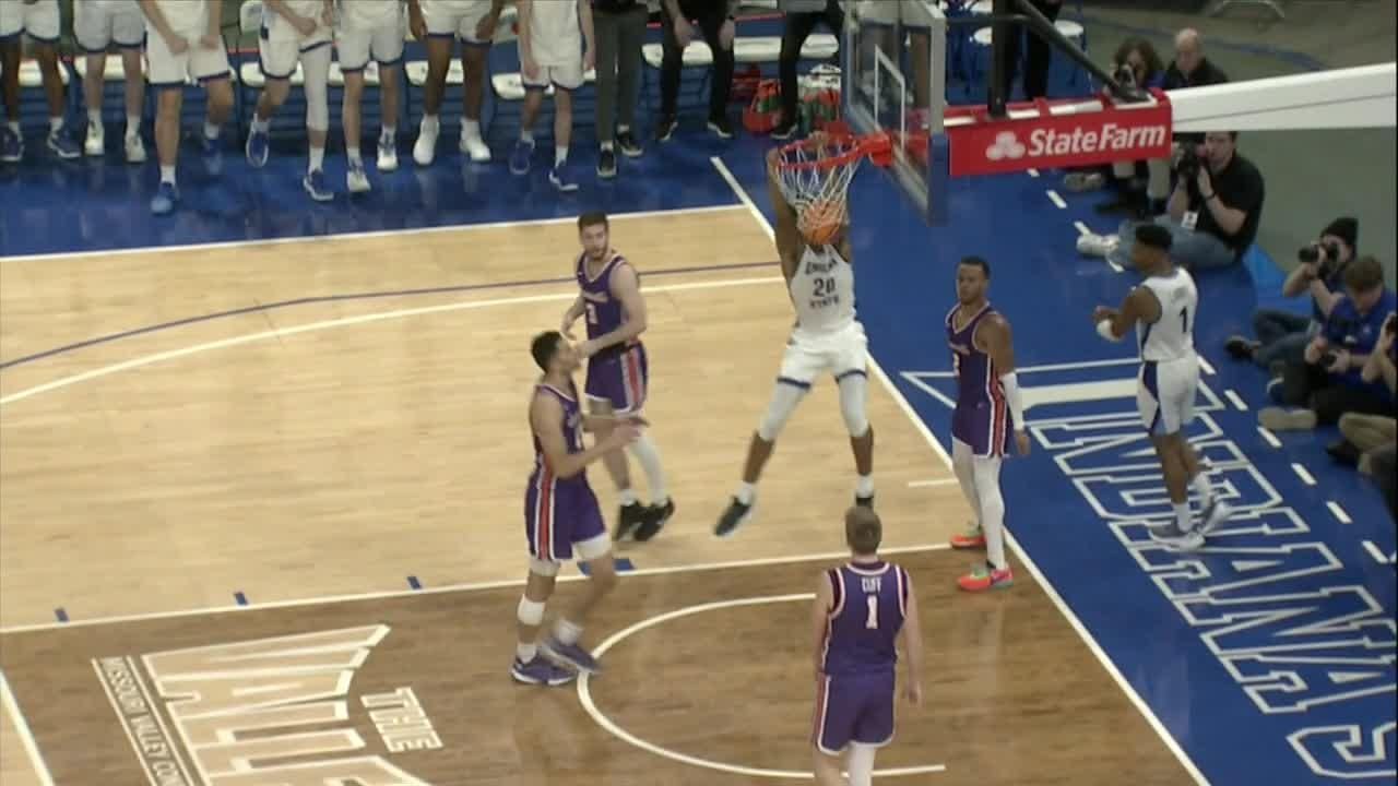 Jayson Kent slams it for Indiana State - ESPN Video