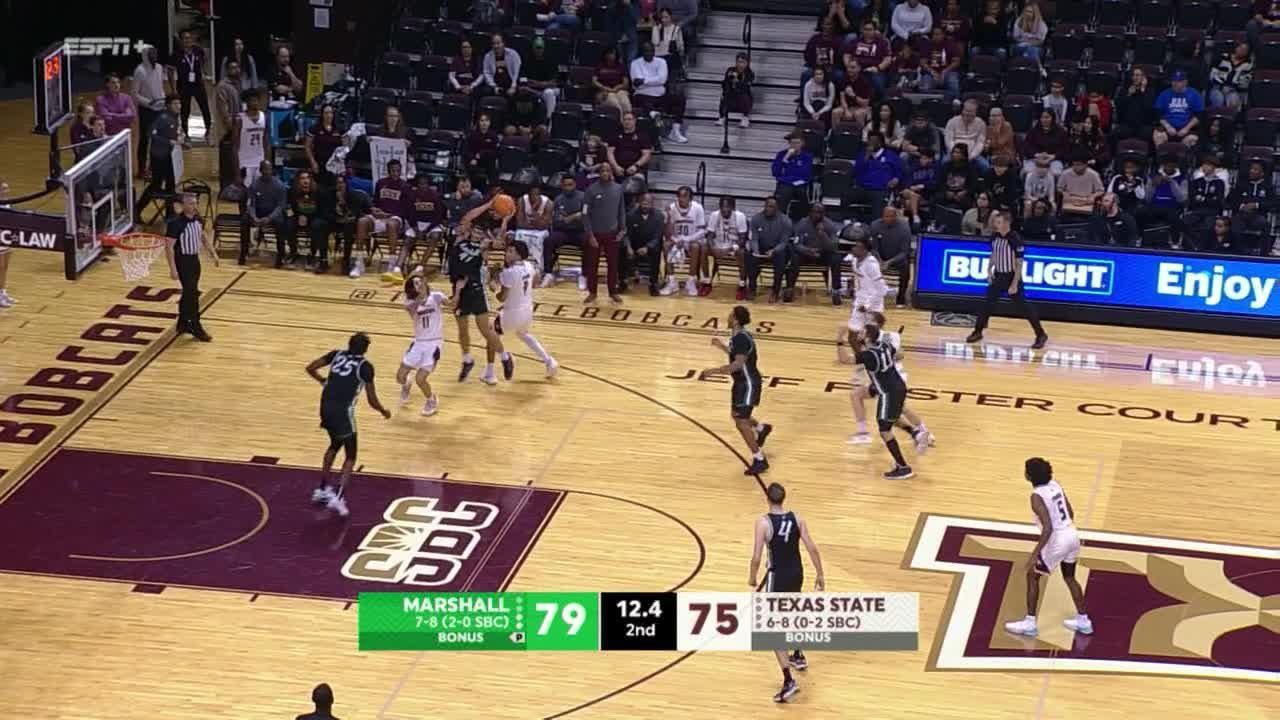 Nate Martin's late steal seals the win for Marshall - ESPN Video