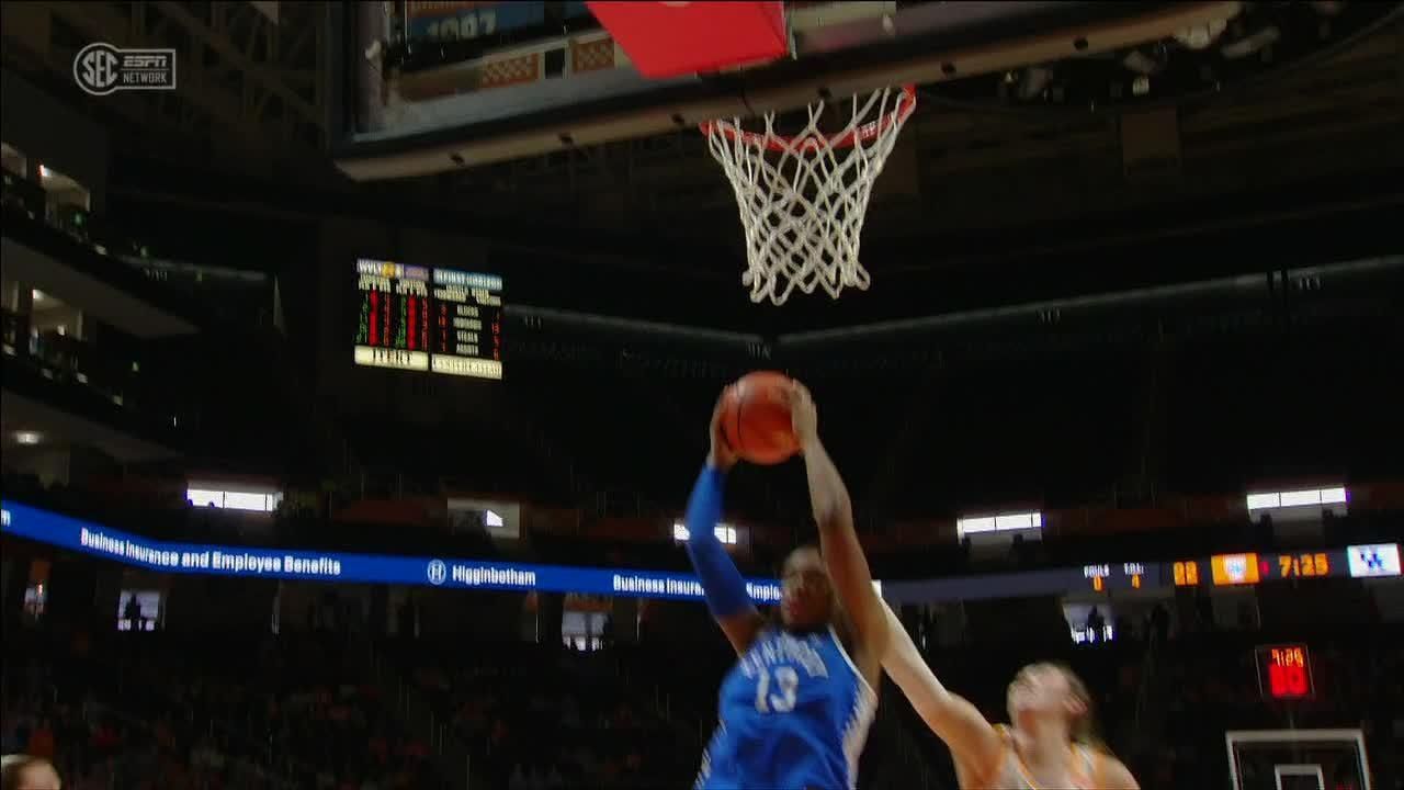 Ajae Petty finishes through contact - ESPN Video