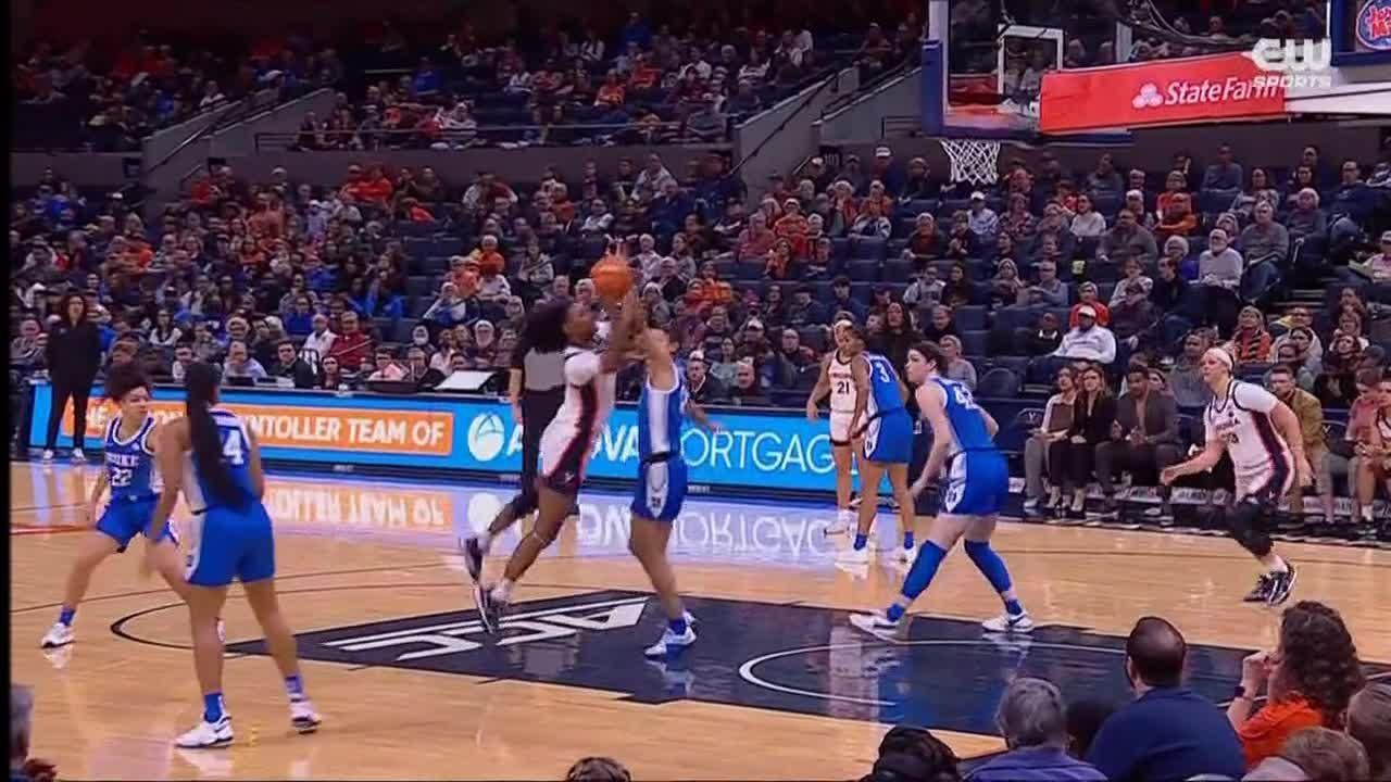 Camryn Taylor with the and-1 layup for Virginia - ESPN Video