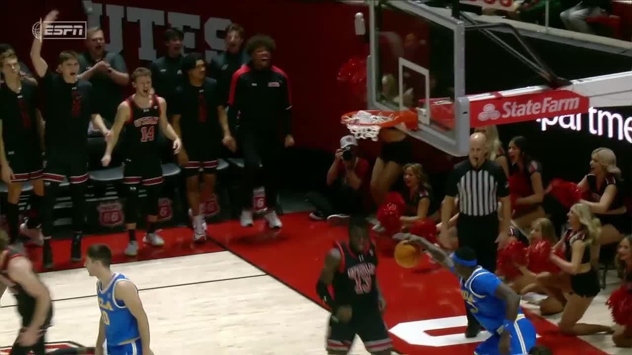 Keba Keita throws down powerful slam dunk vs. UCLA Bruins - ESPN Video