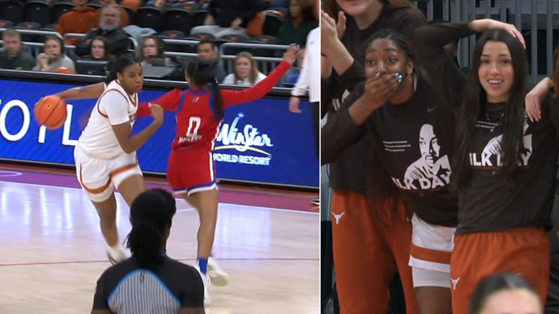 Texas' Madison Booker baffles defender with sweet dribbles moves - ESPN ...