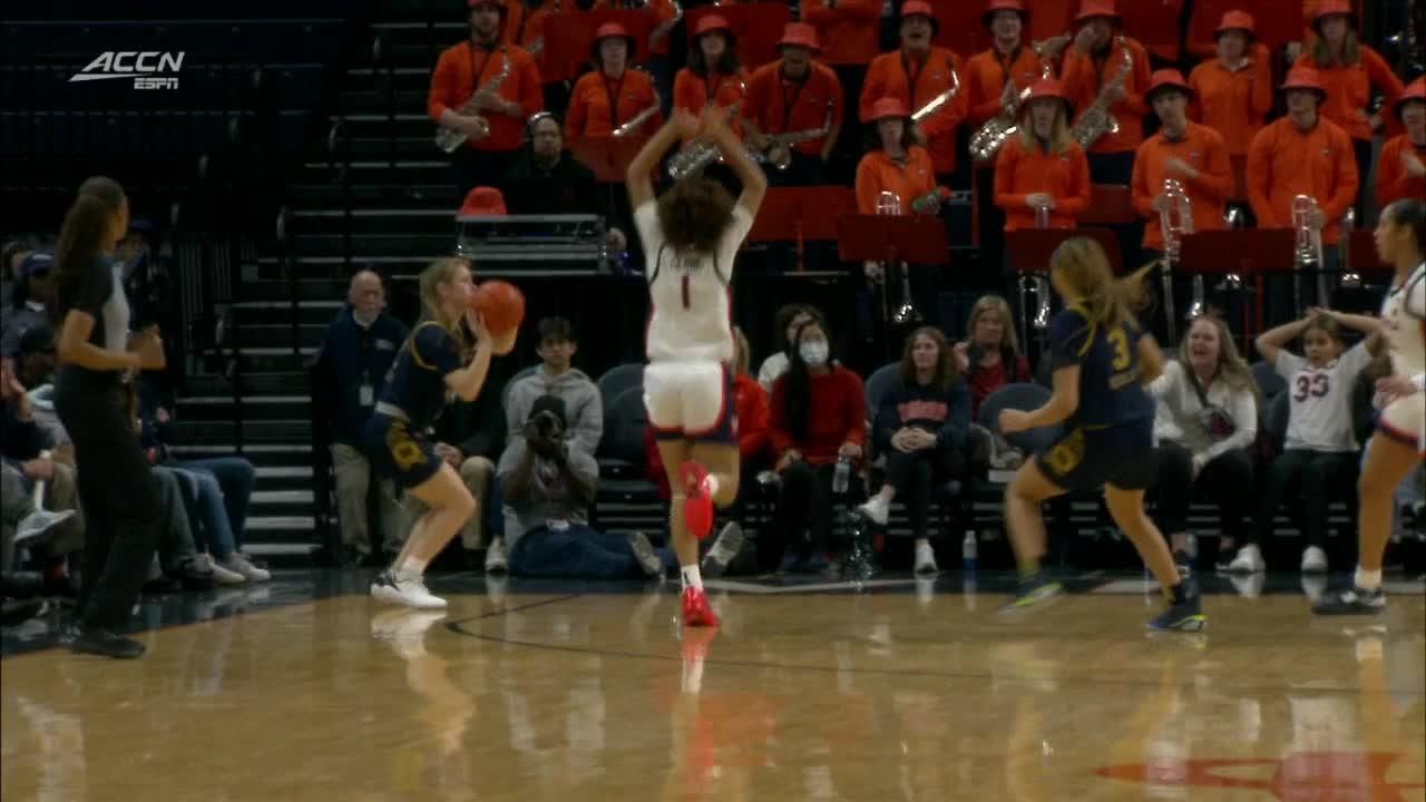 Paris Clark rises to block the shot - ESPN Video