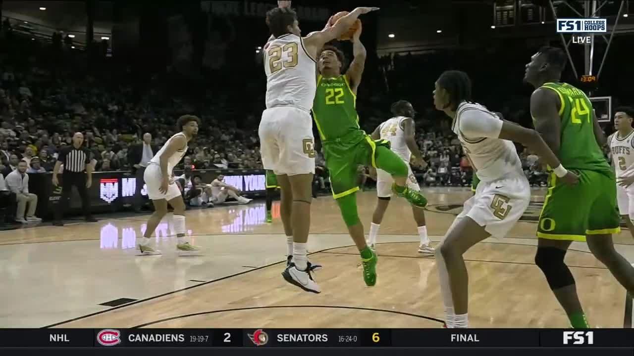 Oregon's Jadrian Tracey muscles in the and-1 - ESPN Video