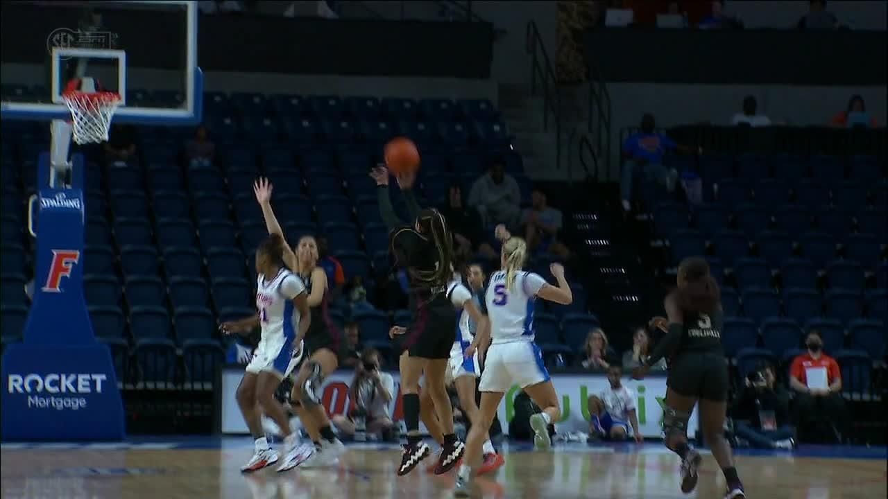 Endyia Rogers nails it from behind the arc - ESPN Video