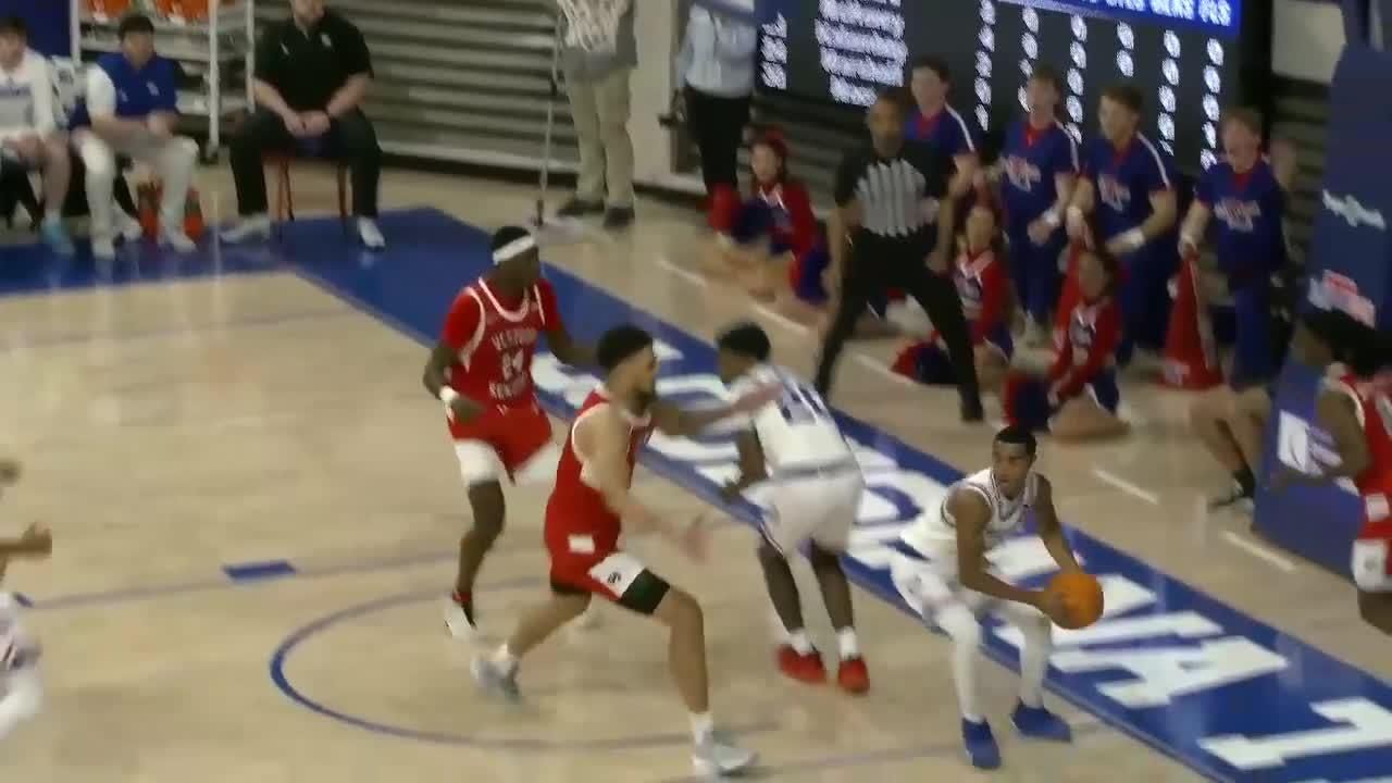 Sean Newman Jr. elevates for the big-time block - ESPN Video