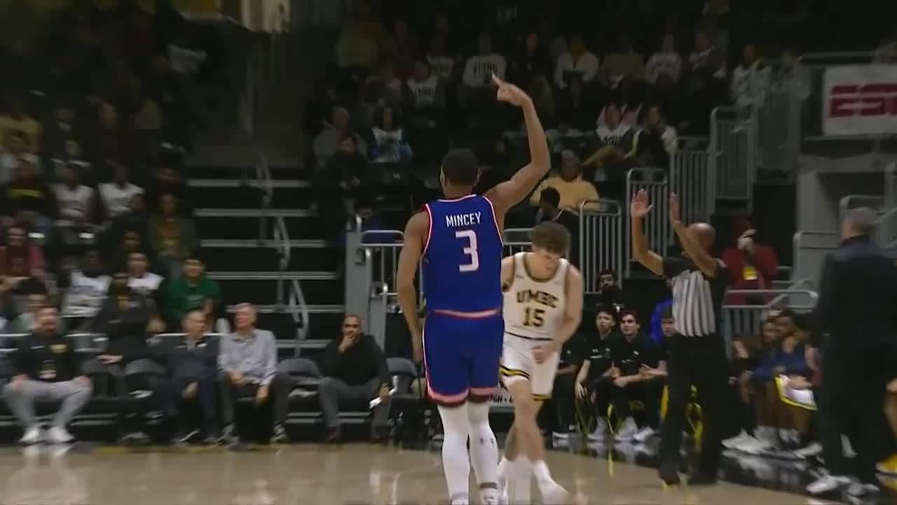 Quinton Mincey shows off the range on triple - ESPN Video