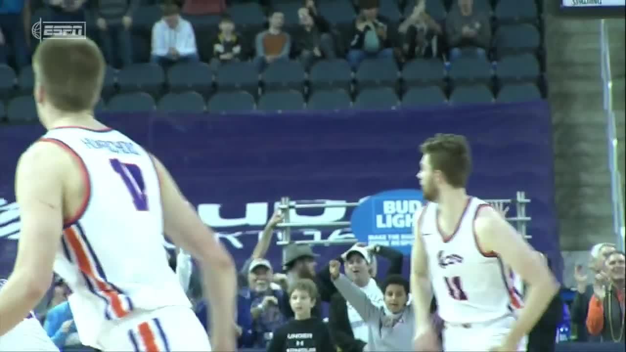 Ben Humrichous hits the 3-pointer vs. Drake Bulldogs - ESPN Video