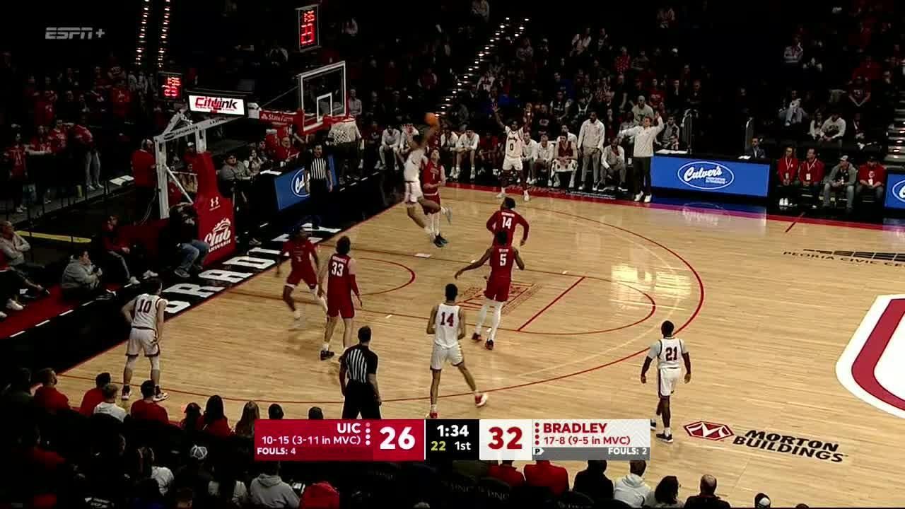 Darius Hannah rises for big Bradley slam - ESPN Video