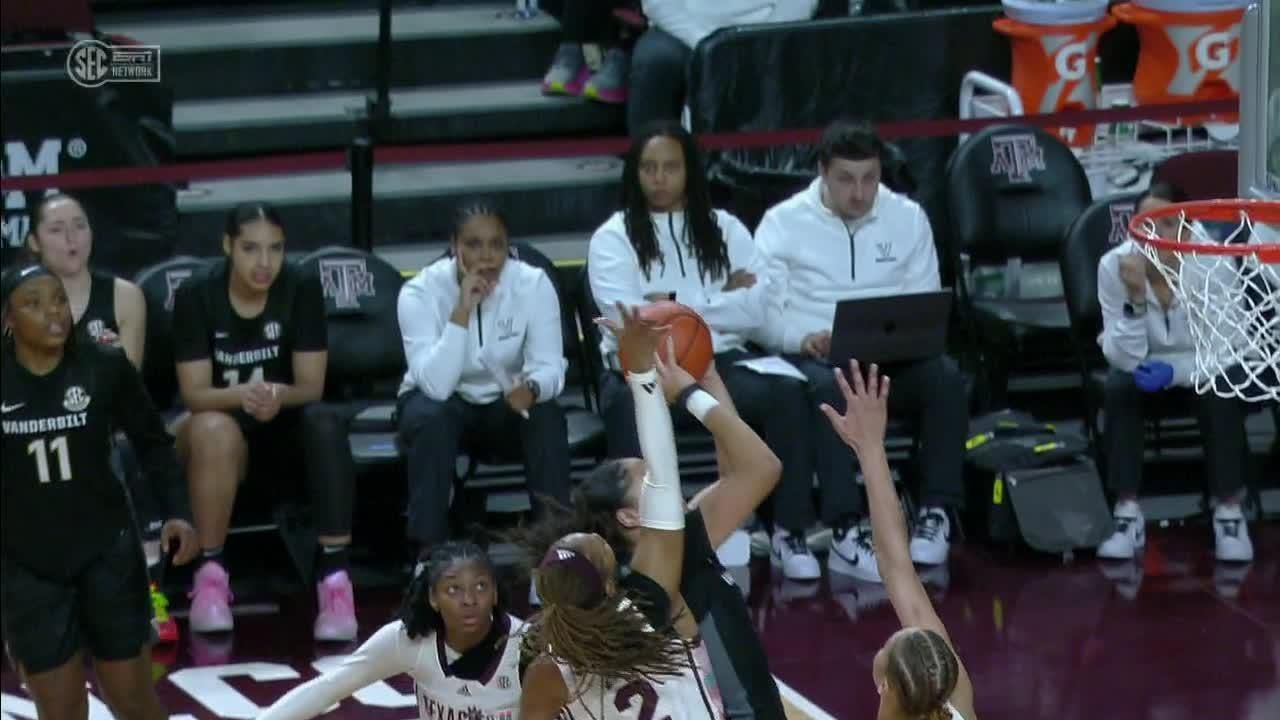 Janiah Barker rises to block the shot - ESPN Video