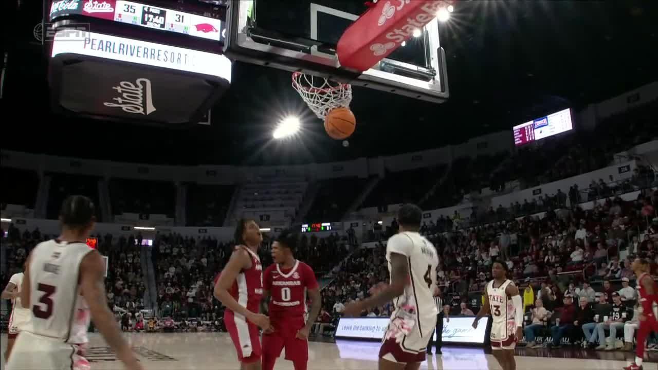 Khalif Battle gets the and-1 to fall - ESPN Video