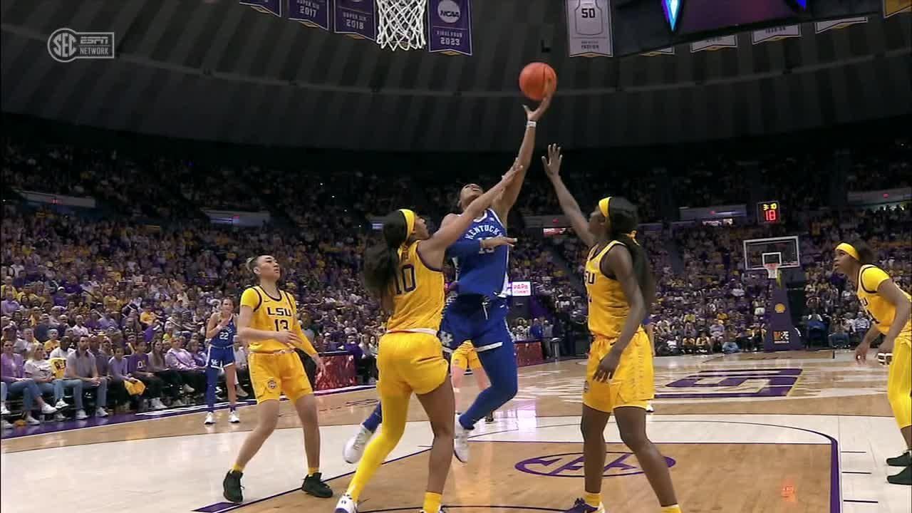 Ajae Petty with the hoop & harm - ESPN Video