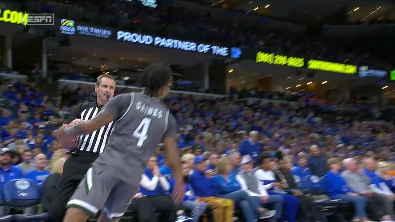 Eric Gaines skies for big slam dunk - ESPN Video