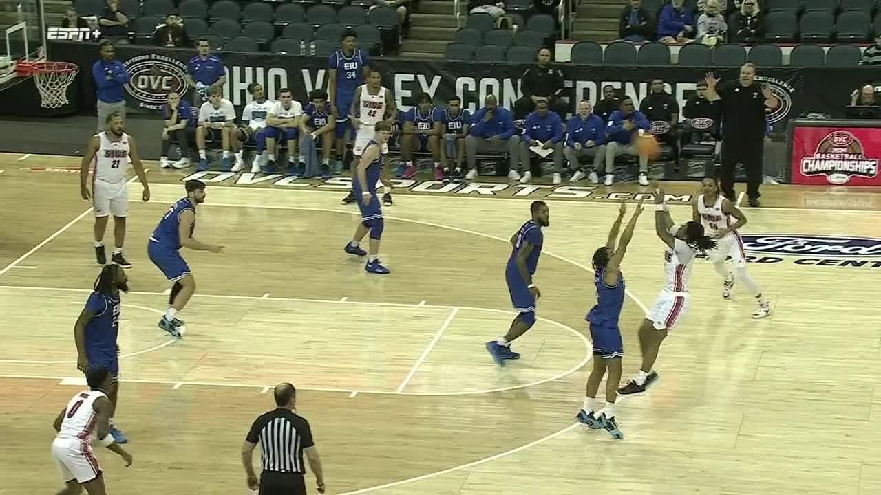 Ray'Sean Taylor drains a trey to beat the first-half buzzer - ESPN Video
