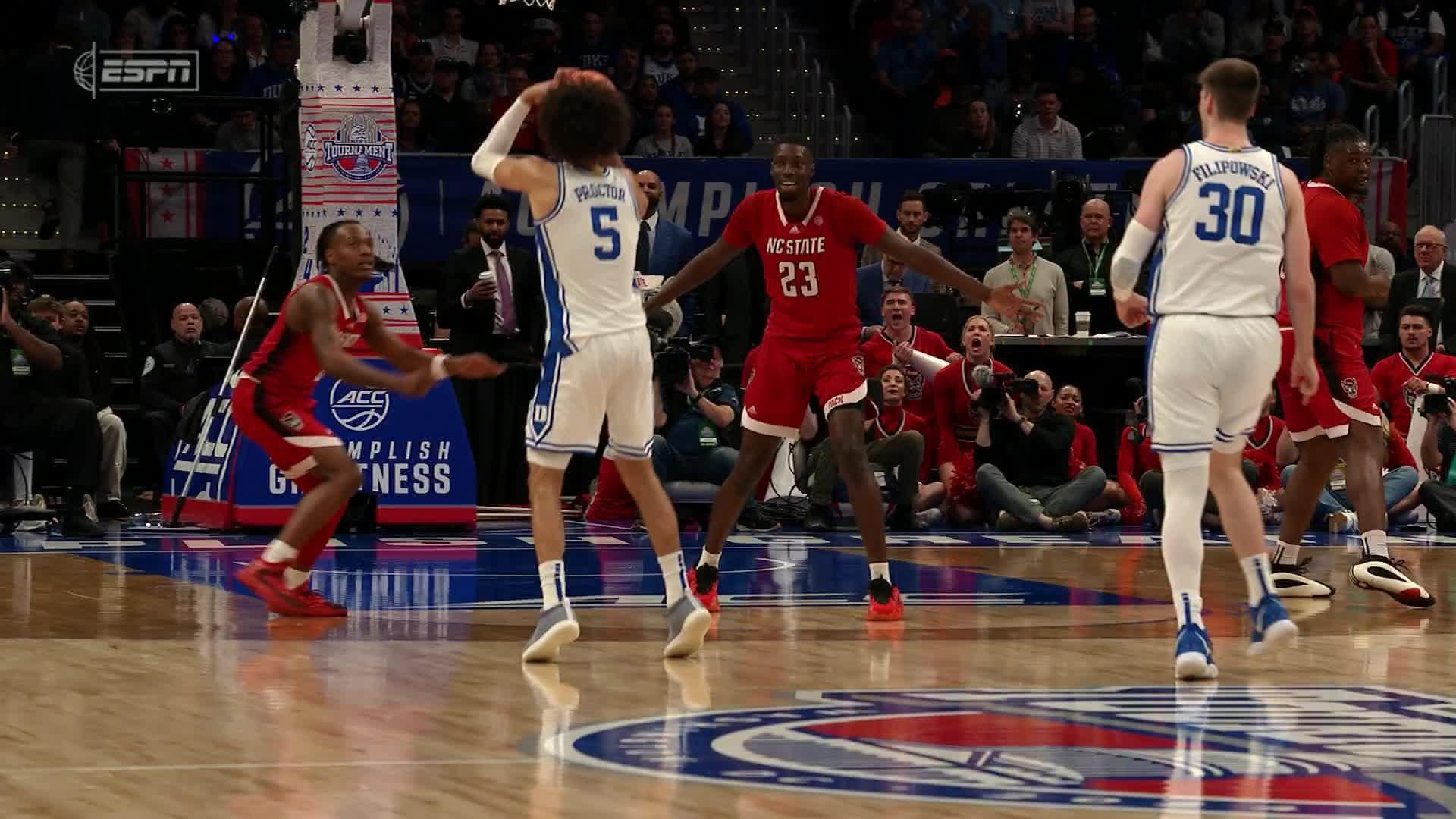 Tyrese Proctor makes a deep 3 - ESPN Video