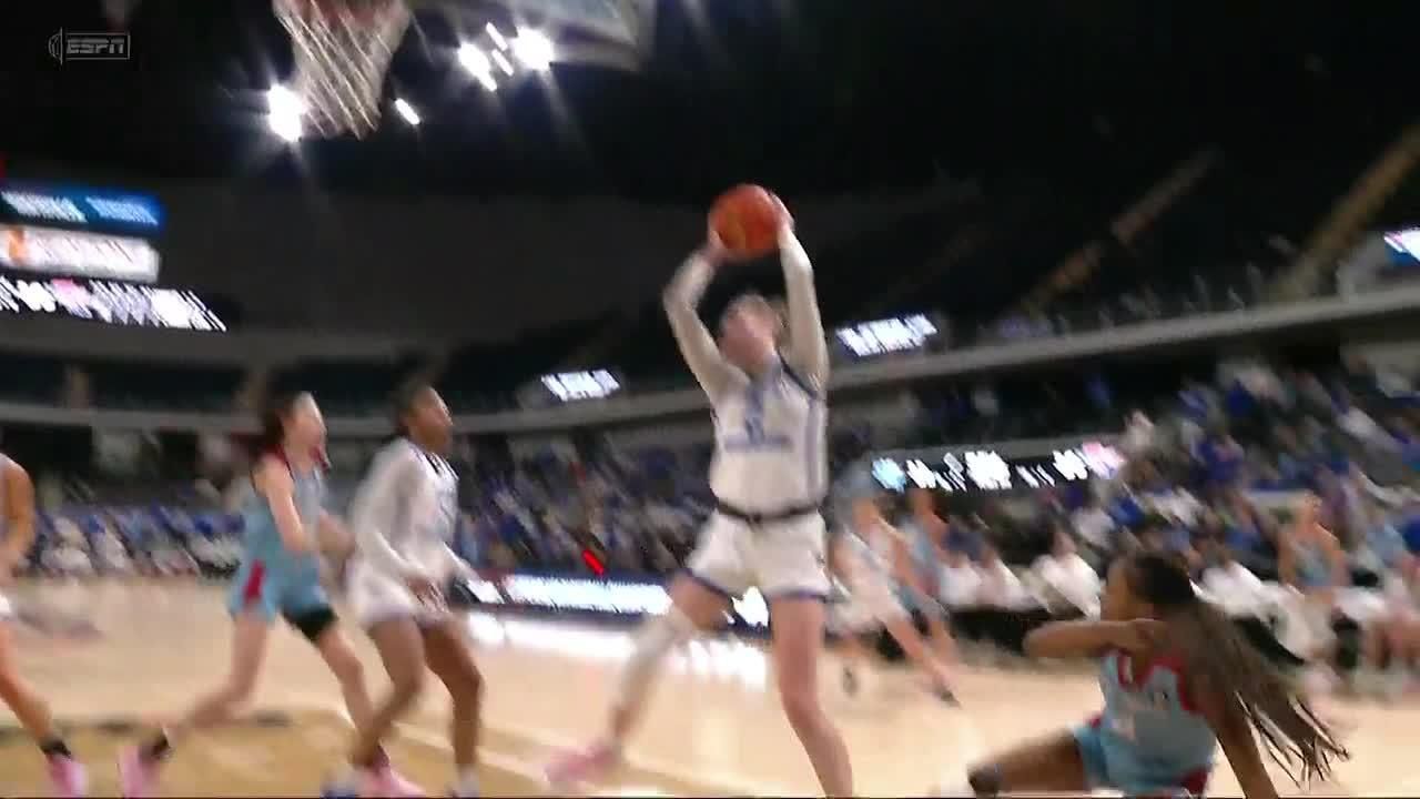 Anastasiia Boldyreva rises to block the shot - ESPN Video