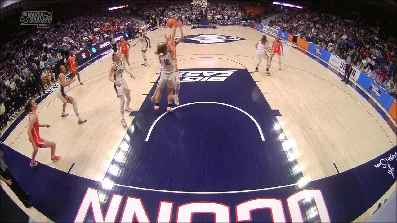 Georgia Woolley drops in an and-1 for Syracuse - ESPN Video