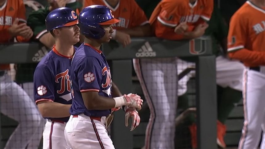 Jarren Purify extends Clemson's lead with RBI single - ESPN Video