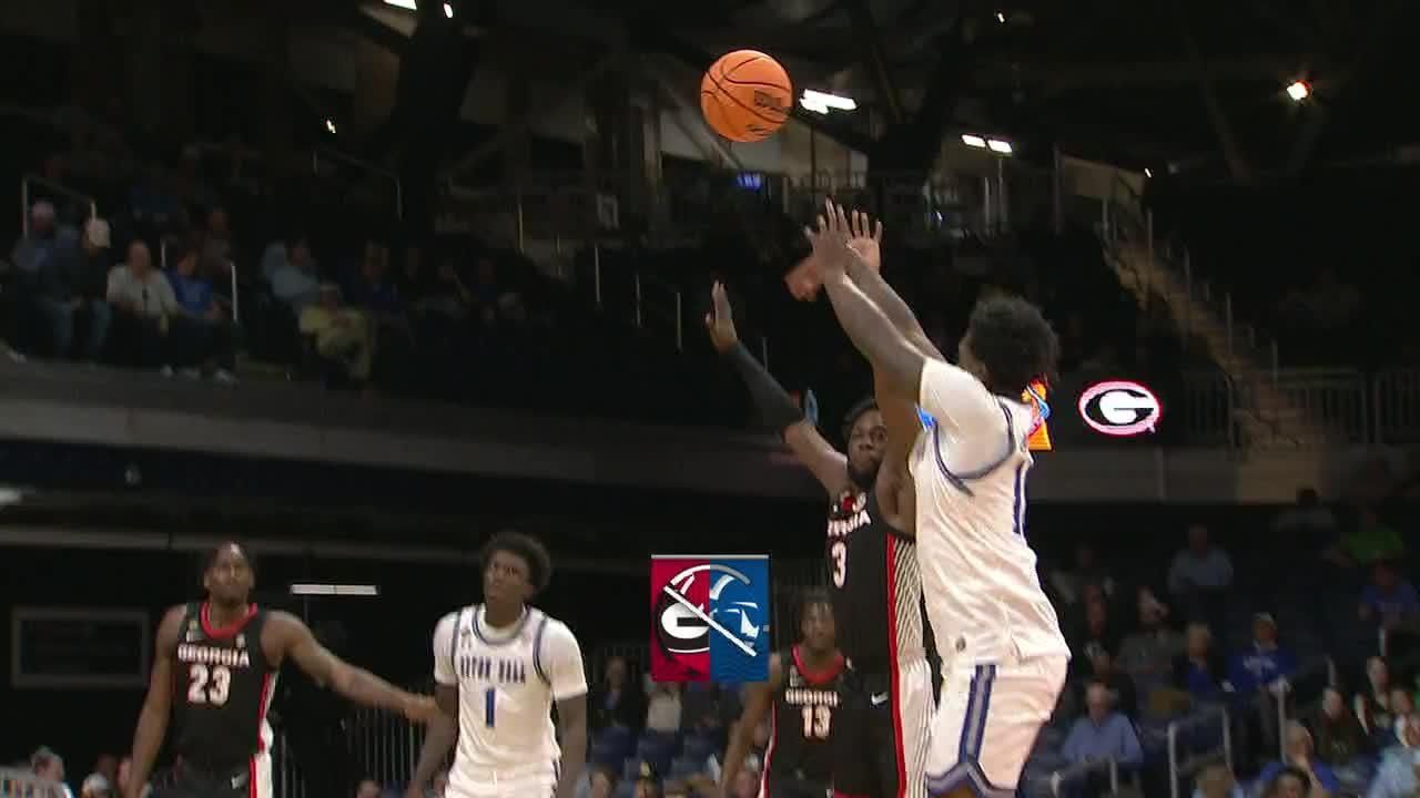 Jaquan Sanders shows off range with long 3-pointer - ESPN Video