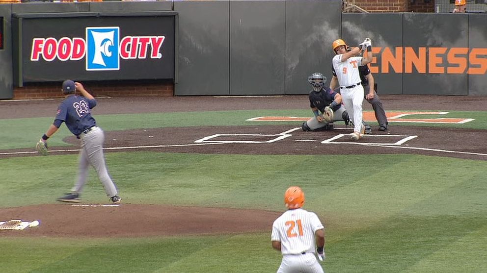 Hunter Ensley hits 3-RBI double for Volunteers - ESPN Video