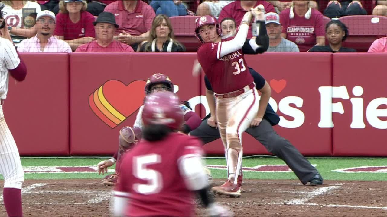 Alyssa Brito's second dinger pads Oklahoma's lead - ESPN Video