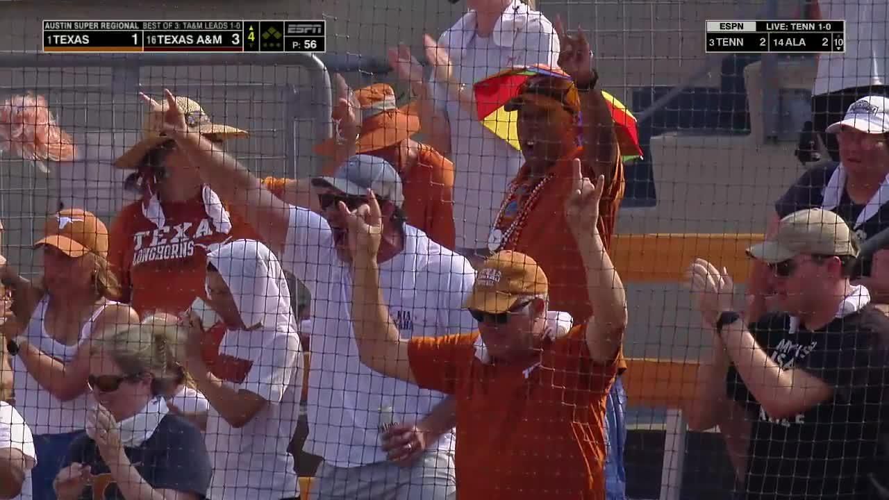Joley Mitchell skies a solo home run for Texas - ESPN Video