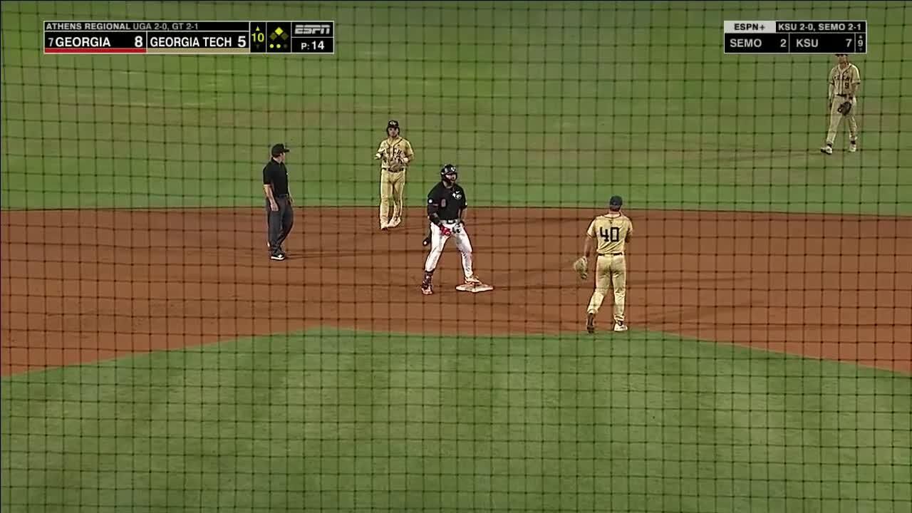 Corey Collins with an RBI vs. Georgia Tech - ESPN Video