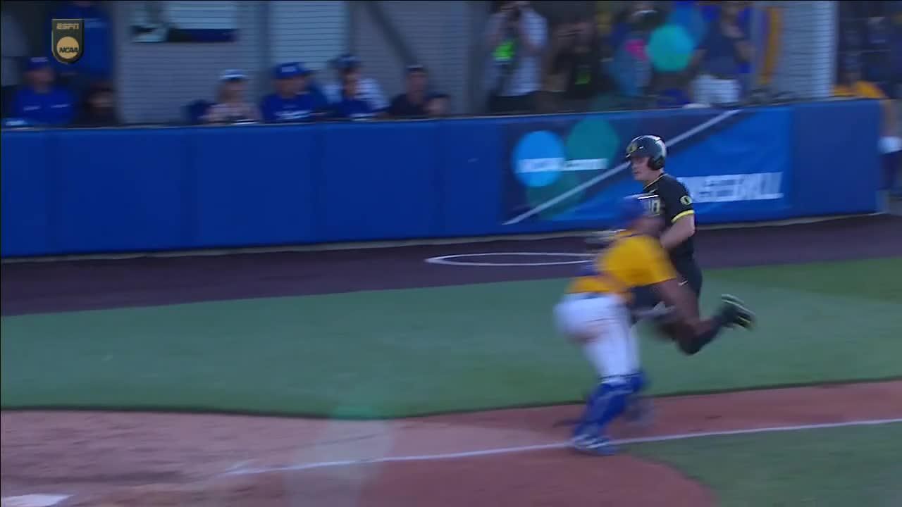 Mason Neville with an RBI vs. UC Santa Barbara - ESPN Video
